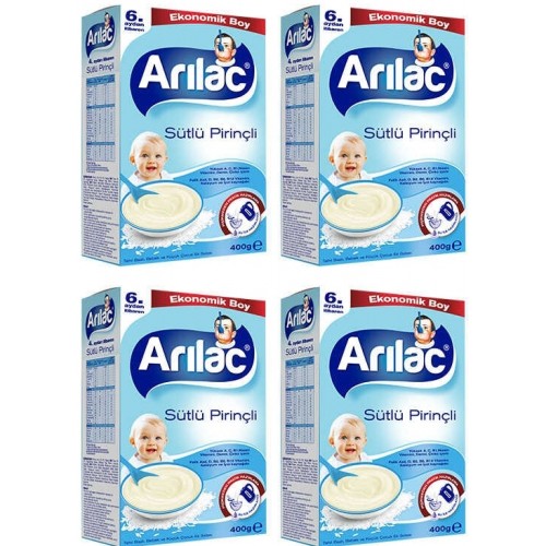 Arılac Instant Ek Gıda Sütlü Pirinçli 400 gr x 4 Adet Fiyatı