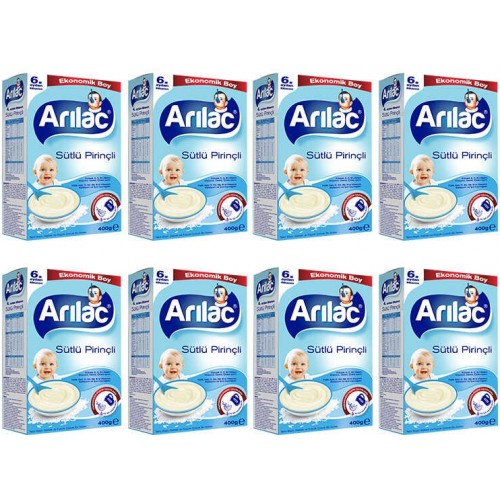 Arılac Instant Ek Gıda Sütlü Pirinçli 400 gr x 8 Adet Fiyatı