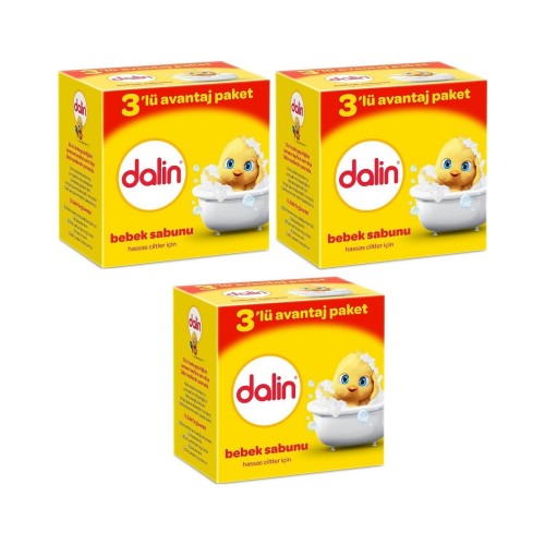 Dalin Bebe Sabun 100 gr (3lü Avantaj Paketi) x 3 Adet Fiyatı