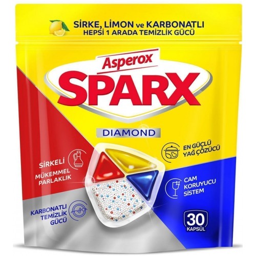 Asperox Sparx Bulaşık Makinesi Kapsülü 30 Yıkama Fiyatı