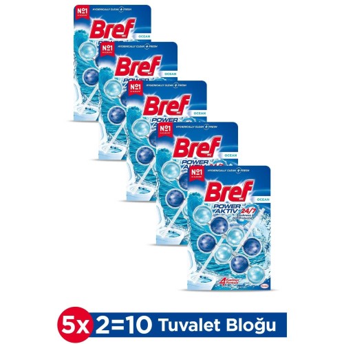 Bref Power Aktiv Katı Klozet Blok Okyanus 2 li x 5 Adet Fiyatı