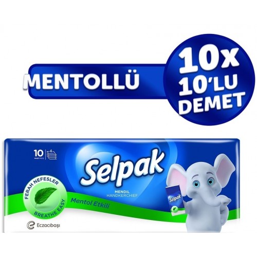 Selpak Mentollü Cep Mendil x 10 Adet Fiyatı - Happy.com.tr