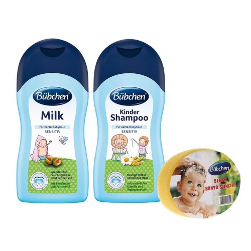 Bübchen Şampuan 400 ml + Nemlendirici Süt 400 ml + Sünger Fiyatı