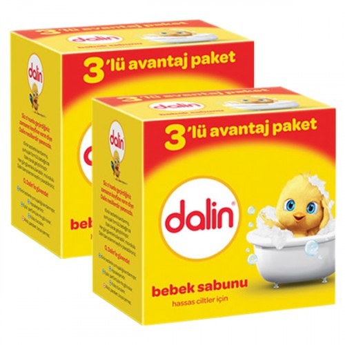 Dalin Bebe Sabun 100 gr (3lü Avantaj Paketi) x 2 Adet Fiyatı