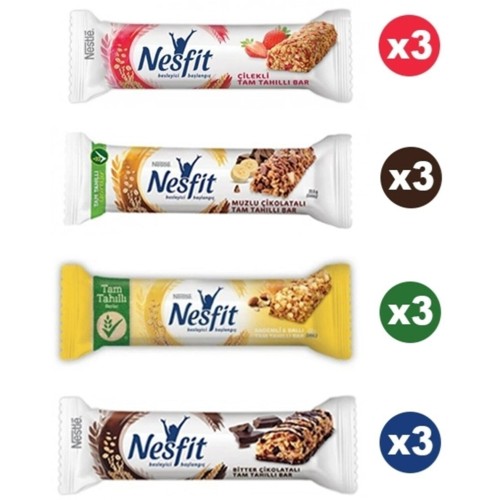Nestle Nesfit Bar Karışık Paket 23,5 gr x 12 Adet Fiyatı