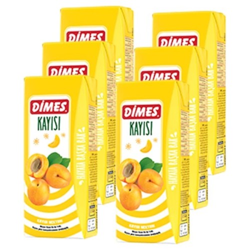 Dimes Meyve Suyu Kayısı 200 ml x 6 Adet Fiyatı - Happy.com.tr