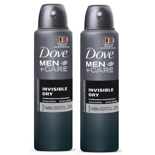 Dove Men Invisible Dry Deodorant Sprey 150 ml x 2 Adet Fiyatı