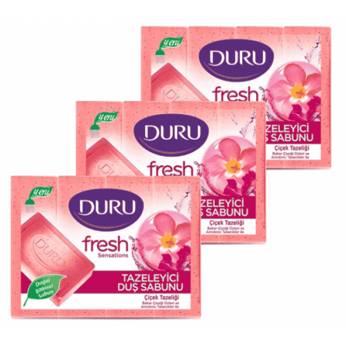 Duru Fresh Duş Sabunu Çiçek Tazeliği 4 lü x 3 Adet Fiyatı