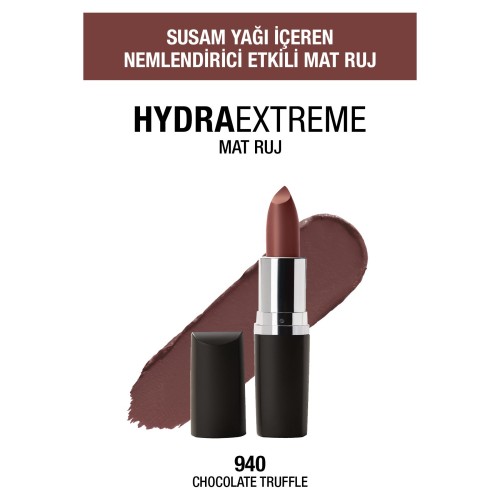 Maybelline New York Hydra Extreme Matte Nemlendirici Mat Ruj 940