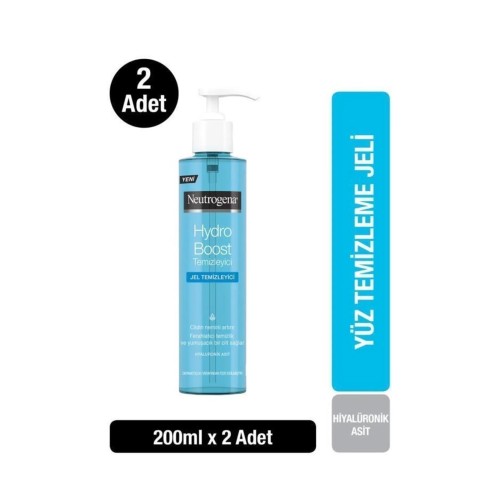 Neutrogena Hydro Boost Water Gel Temizleyici 200 ml x 2 Adet Fiyatı