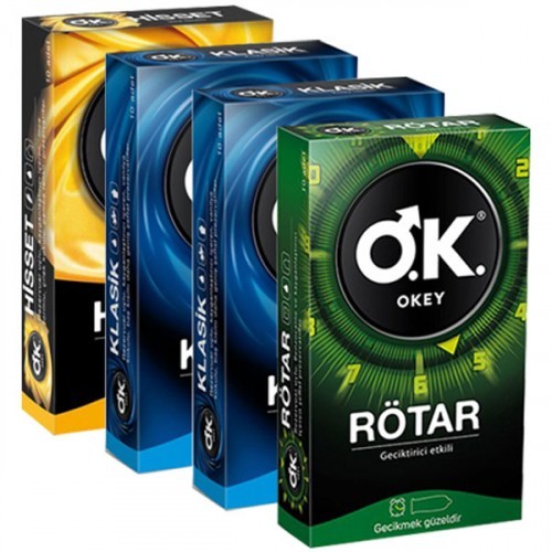 Okey 40 lı Karma Set (1 Rötar 10lu - 2 Klasik 10lu - 1 Hisset 10lu)